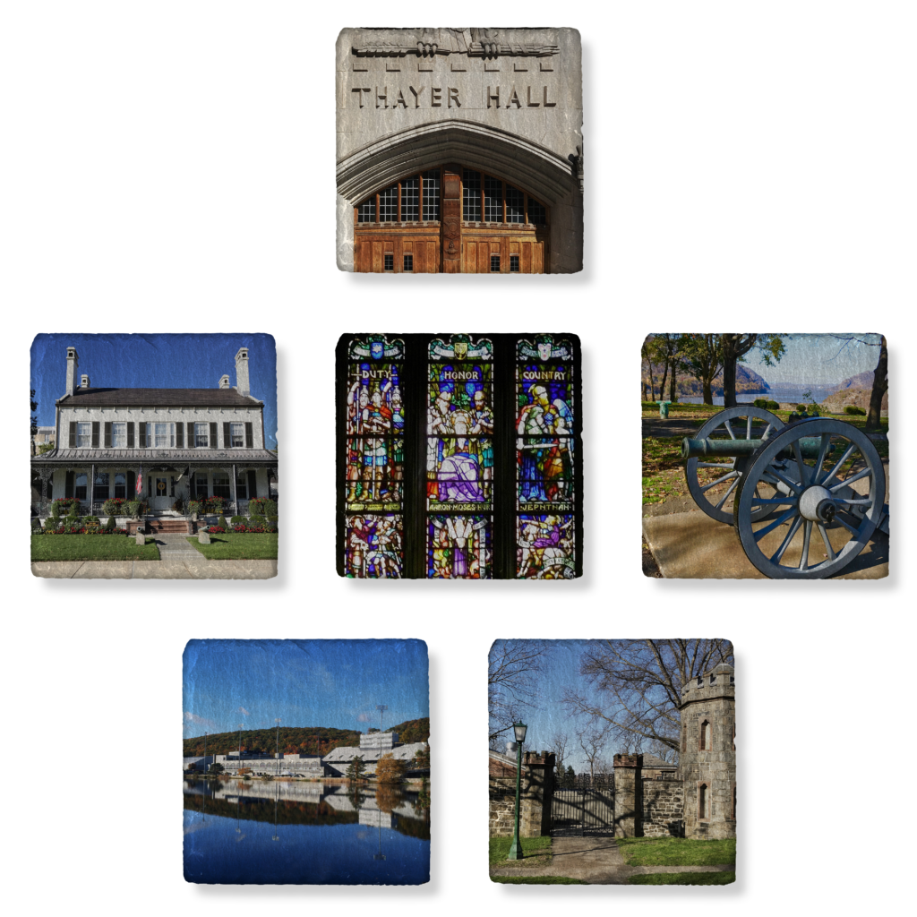 Landmarks Group B 6-Pack Coaster Set - USMA Class Gifts - Custom ...